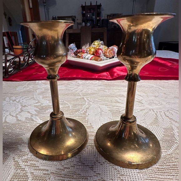 Accents | Vintage Brass Candlesticks Made In India | Poshmark
